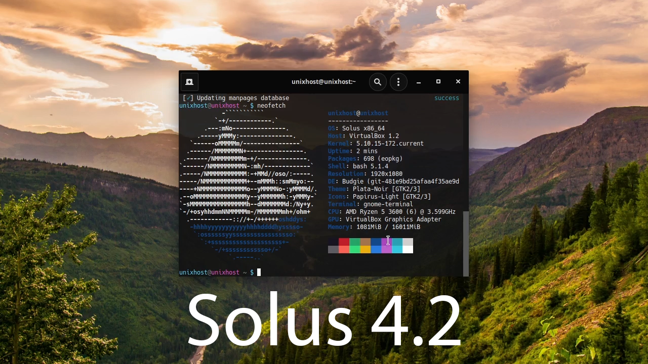 Solus 4.2 - UnixHost Blog